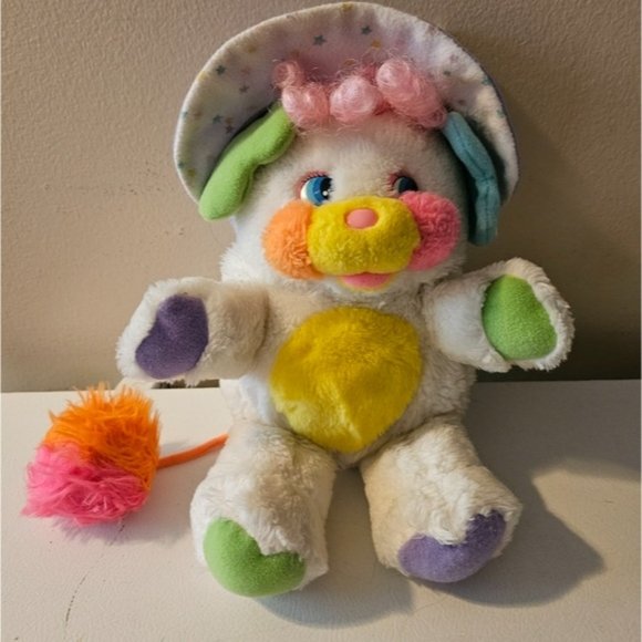 Mattel | Toys | Vintage 986 Popples Baby Bibsy 12 Plush Toy | Poshmark